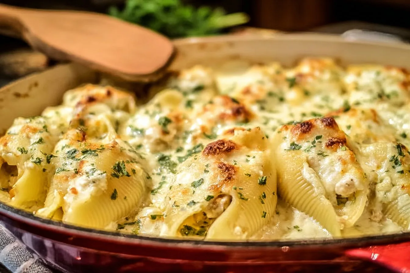 Million Dollar Chicken Alfredo Stuffed Shells